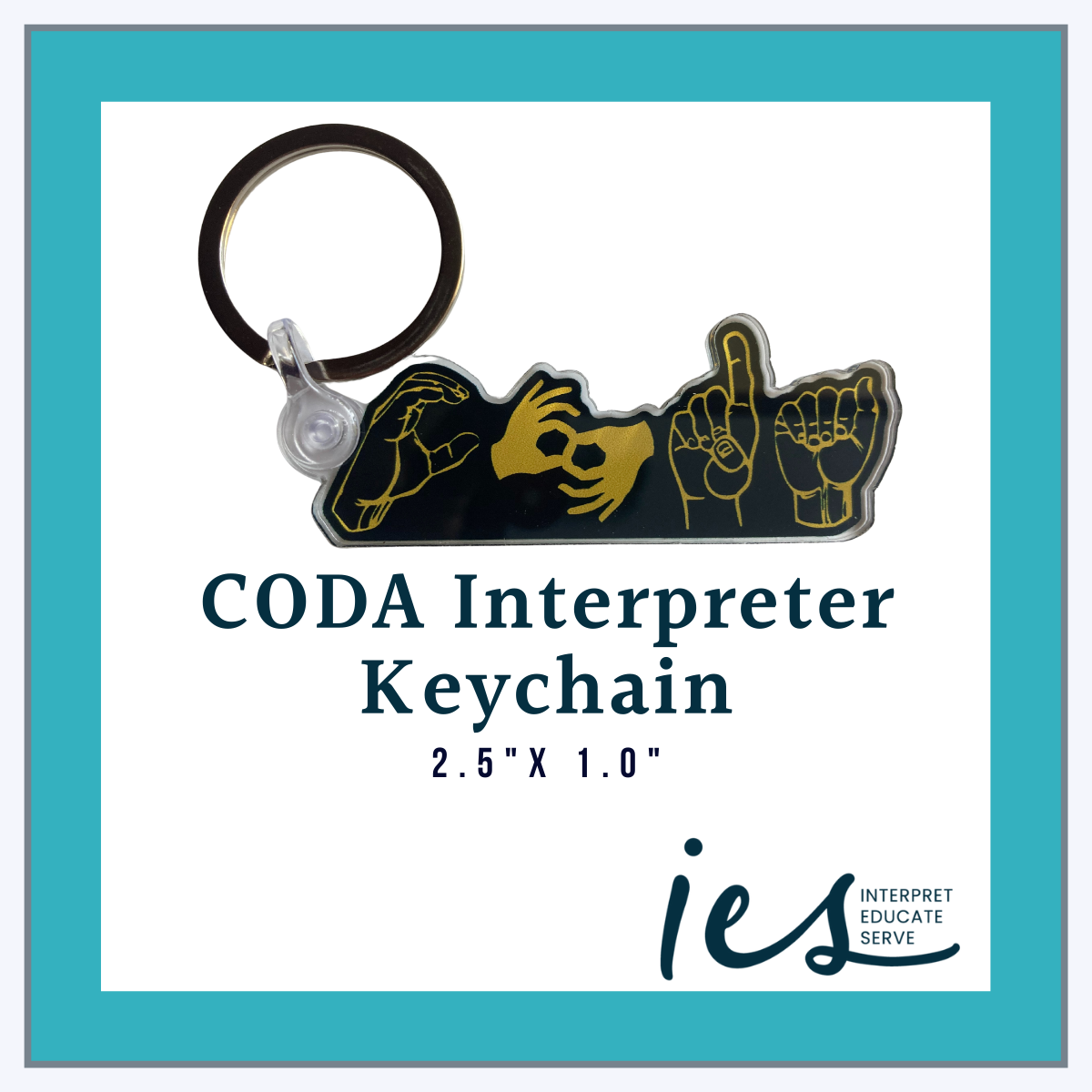 CODA Interpreter Keychain – Interpret Educate Serve