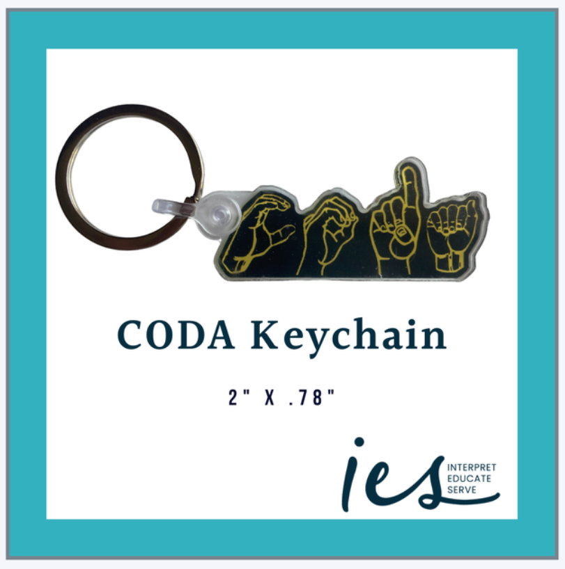 CODA Keychain – Interpret Educate Serve